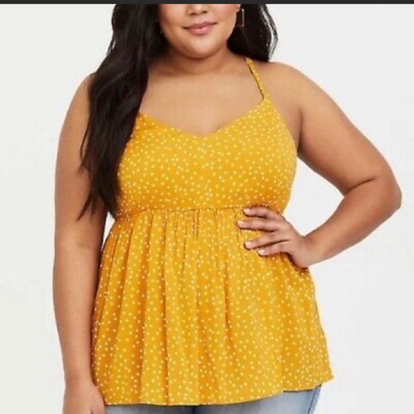 torrid | Tops | Torrid 2x Polka Dot Babydoll Tank | Poshmark